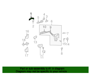 2002-2013 Toyota Handle, Outside 69211-AA020-A0 | Group 1 Auto Parts