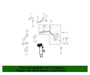 69205-AA030-E0 - Handle Inside - 2002-2006 Toyota Camry | Nucar Toyota ...