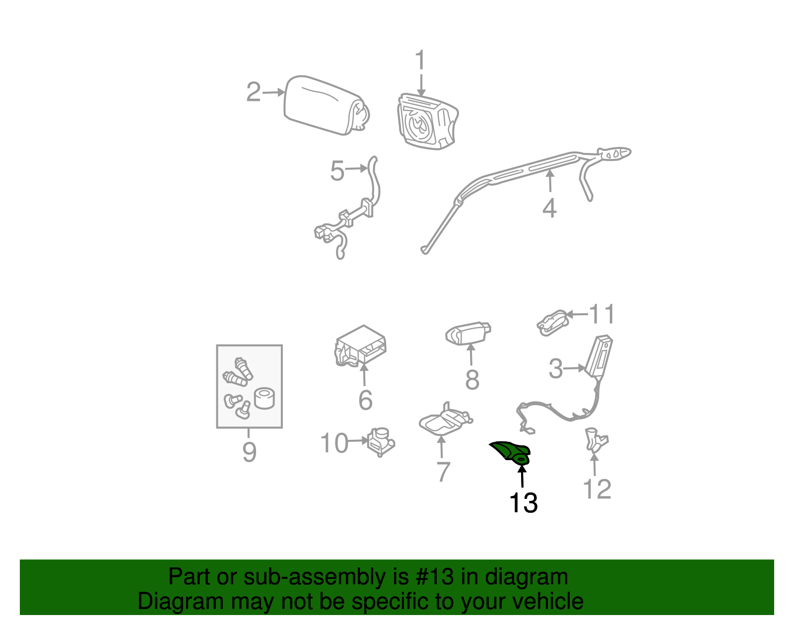 7L2Z-14B422-A - 2006-2010 Ford - Occupant Sensor | My Ford Parts