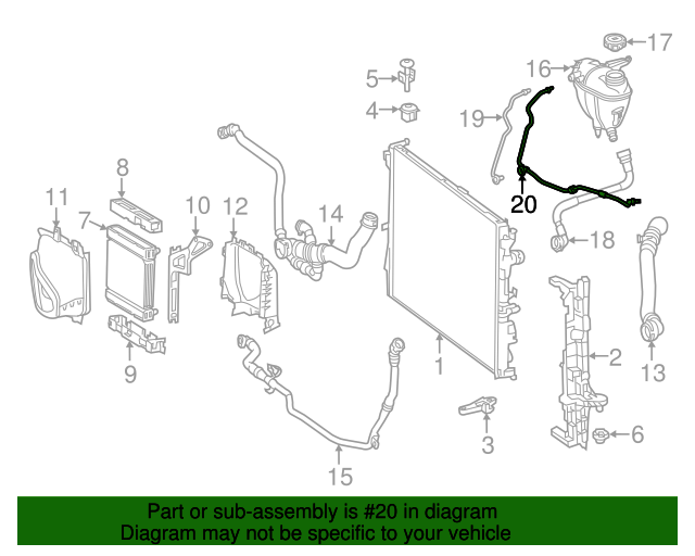 222-501-41-25 - Vent Hose 2014-2017 Mercedes-Benz | Mercedes-Benz USA Parts