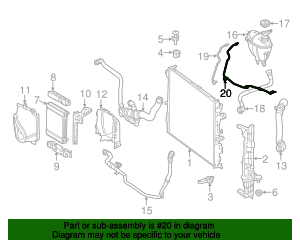 Mercedes-Benz OEM Vent Hose Part# 222-501-41-25 | OEM Vehicle Parts