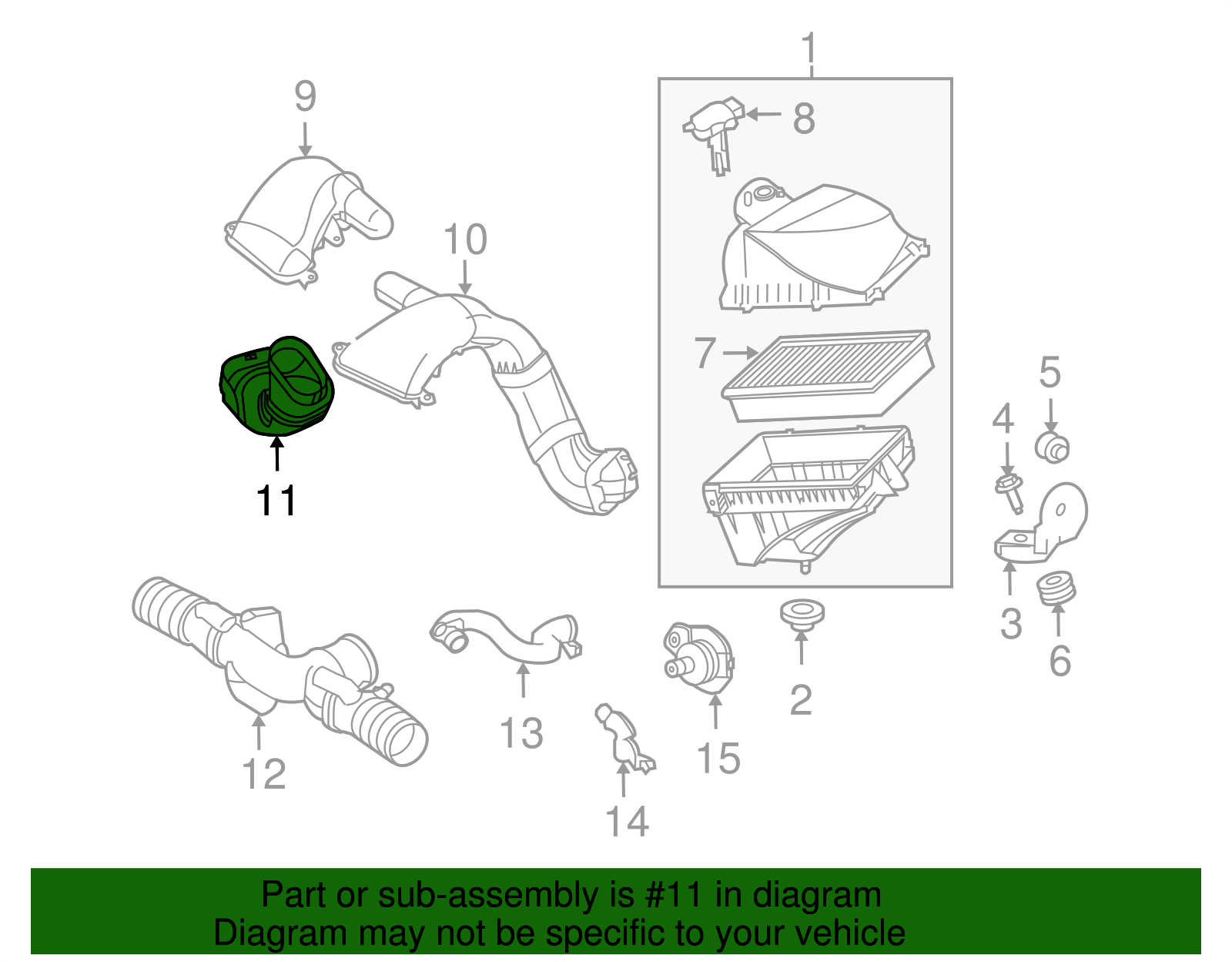 2010-2019 Jaguar | Intake Duct | C2D36202 | OEM Vehicle Parts