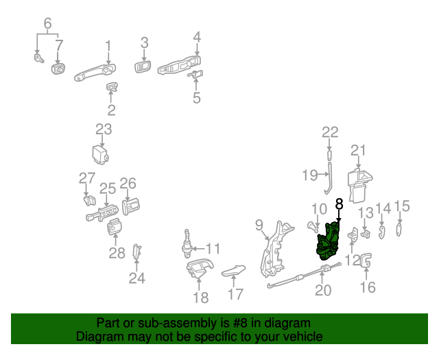 202-720-35-35 - Lock 1998-2003 Mercedes-Benz | Mercedes-Benz USA Parts