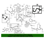 Ford HL3Z-8A520-B - Water Inlet Tube - 2017-2020 Ford | OEM Ford Part