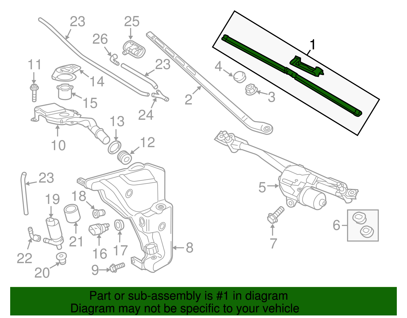 4G1-998-002-A - Wiper Blade 2012-2018 Audi | Audi OEM Parts