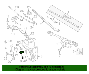 1998-2024 Audi Washer Fluid Level Sensor 7M0-919-376 | Audi USA Parts