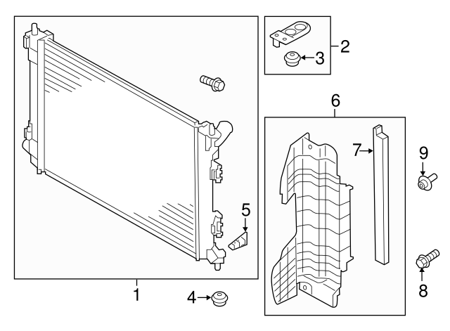 25310-3X550 - Radiator 2015-2018 Kia | Kia.Parts Store