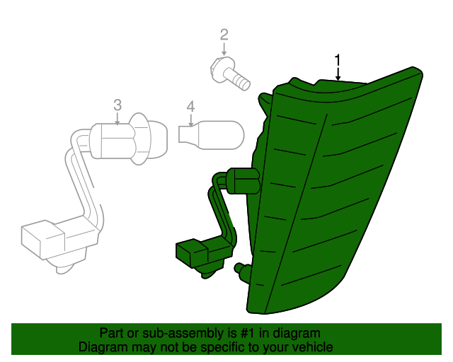 2008-2018 Lexus LX570 Backup Lamp 81681-60070 | OEM Parts Online