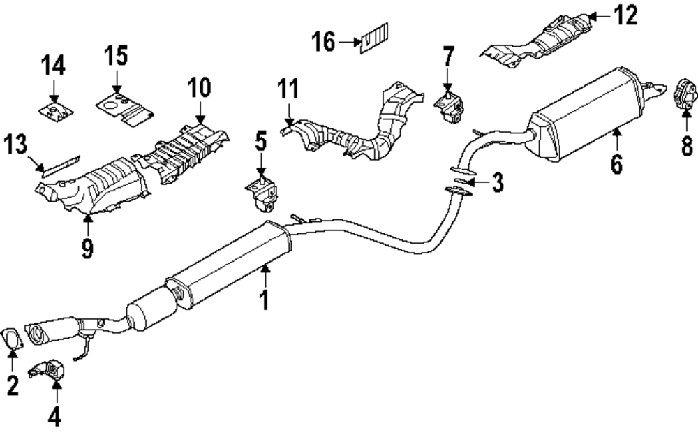 2025 Nissan Kicks Exhaust Heat Shield 747617LG0A | Retail Performance ...