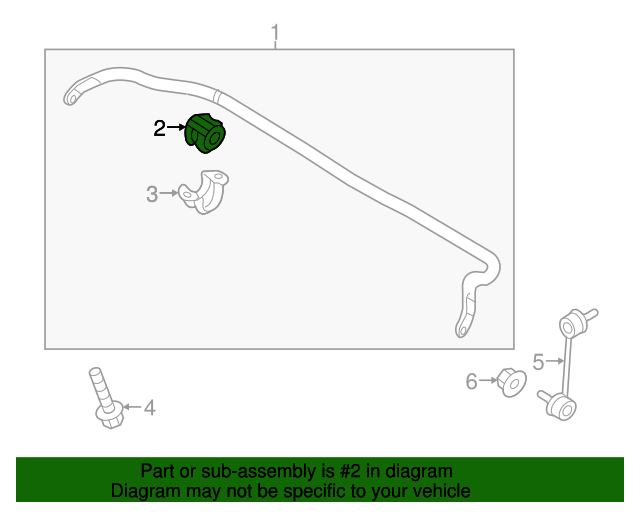 2015-2020 Hyundai Stabilizer Bar Bushing 54813-3N150 | OEM Parts Online