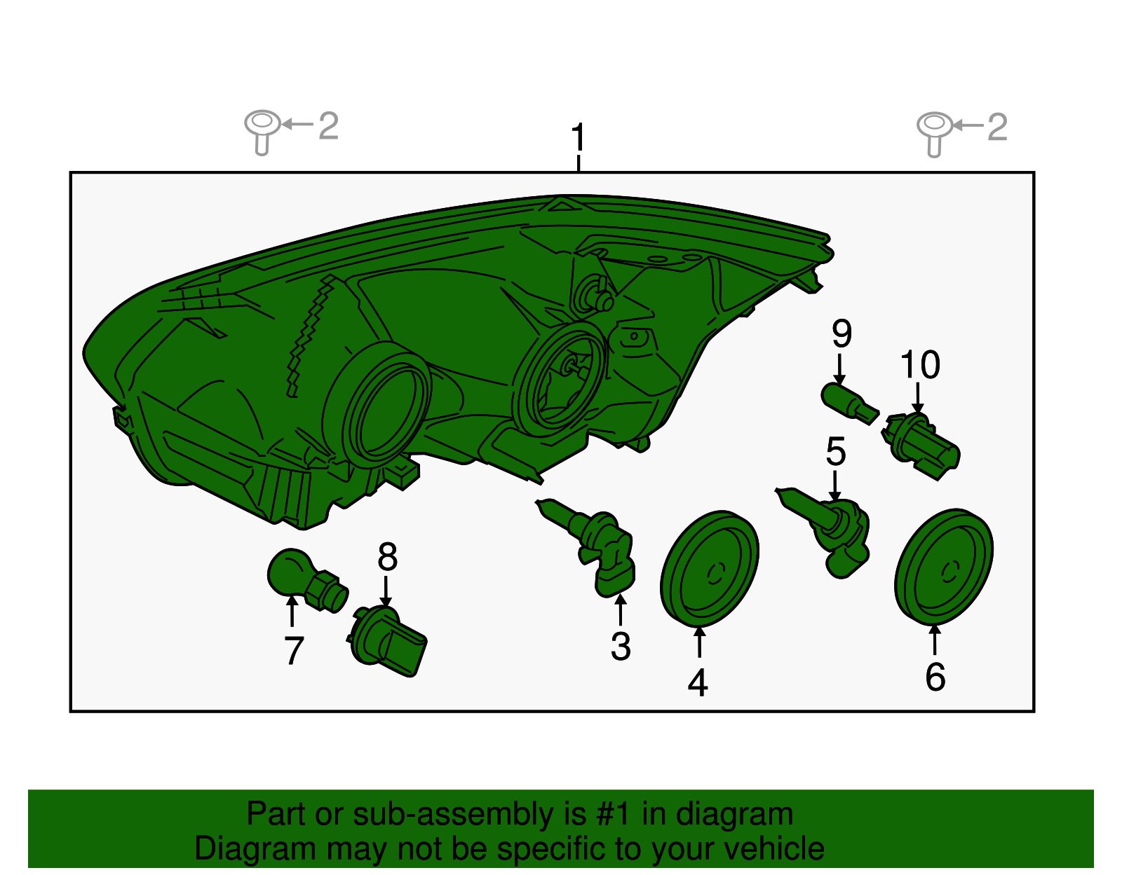 Genuine OEM Ford Part - Composite Assembly CK4Z-13008-M | Genuine OEM ...