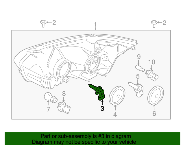 2003-2023 Ford High Beam Bulb 2C5Z-13N021-AA | Village Ford