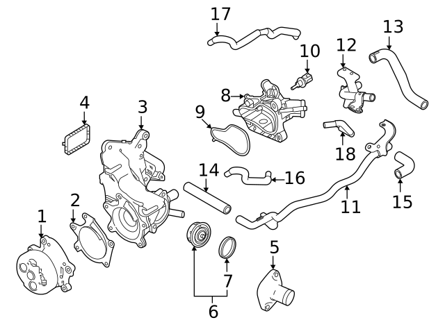 21022-6CA0A - Water Pipe 2021 Nissan Rogue | Nissan Parts & Accessories ...