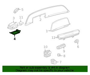 2021-2022 Cadillac Head-Up Display Bracket 84289334 | GMPartsDirect.com