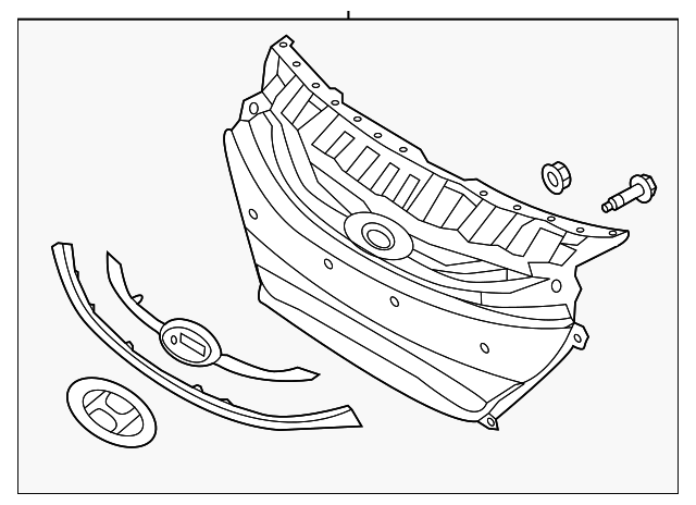 2013-2015 Hyundai Elantra GT Grille Assembly 86350-A5010 | OEM Parts Online