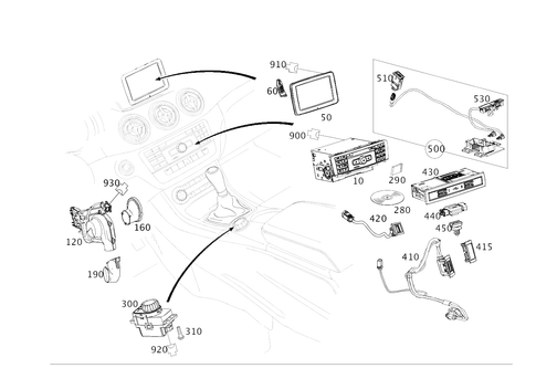 Radio, Operating and Display Unit for 2016 Mercedes-Benz GLA 250 ...