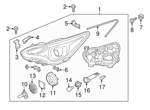 92101-J5030 - Headlamp Assembly 2018-2020 Kia Stinger | Kia.Parts Store