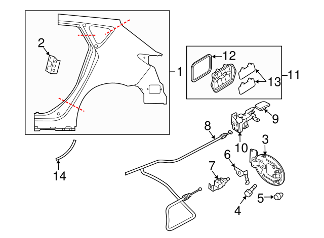 2010-2013 Mazda 3 Bracket BP4K-56-860A | Florida Mazda Parts