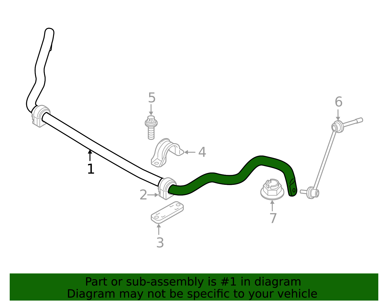 Genuine BMW 31-35-6-873-973 | Stabilizer Bar | FREE Shipping on Most ...