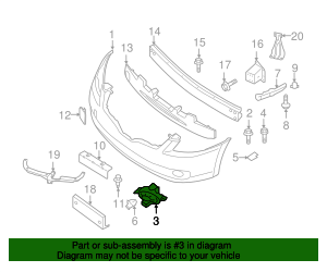 2010-2012 Nissan Altima Hole Cover - Driver's Side (LH) 62257-ZX00A ...