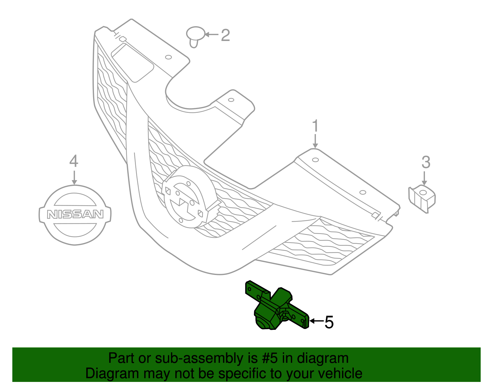 2017-2020 Nissan Rogue Front Camera 284F1-6FL1A | Team Nissan Inc.