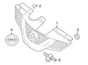 62310-6FL0C - Grille 2017-2018 Nissan Rogue | Nissan Parts ...