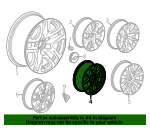2021-2024 Chevrolet F Wheel 23376234 GM | GMPartsDirect.com