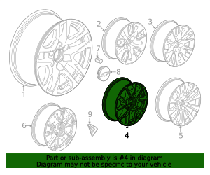 23376234 - F Wheel 2021-2024 Chevrolet | GM Wholesale Direct