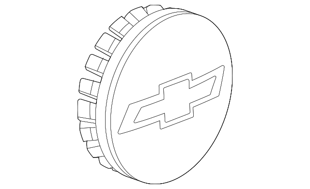 2014-2024 Chevrolet Wheel Center Cap, Bright Aluminum 20942002 ...