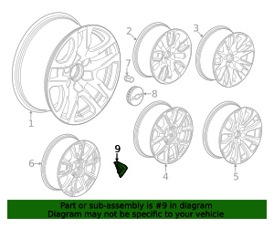 2021-2024 Chevrolet Wheel Spoke Trim Insert 84803478 | AutoNationParts.com