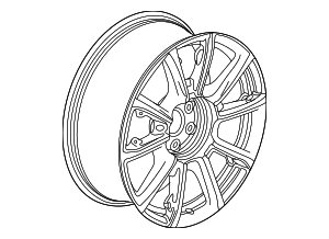 2021-2024 Chevrolet 22x9 Aluminum Wheel 84434287 GM | GMPartsDirect.com