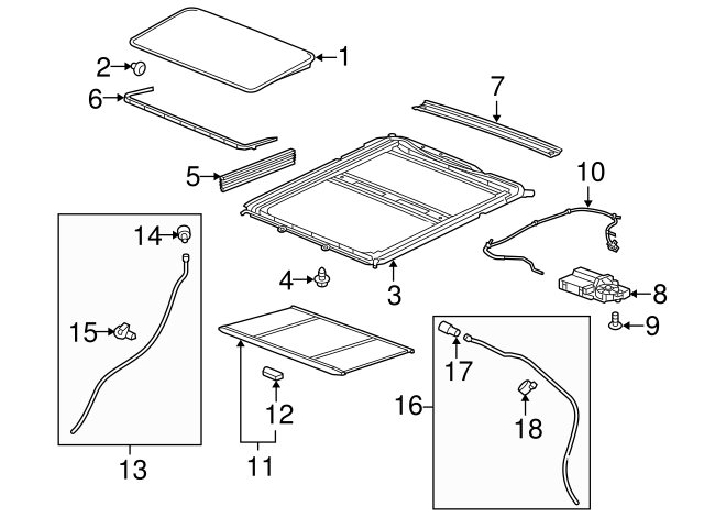 11570749 GM Sunroof Frame Bolt | GM Parts Store