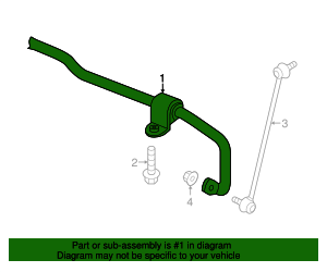 3QF-411-303-S - Suspension Stabilizer Bar 2018-2024 Volkswagen ...