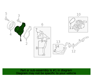 25100-2J000 - Engine Water Pump 2021-2024 Hyundai | AutoNation Parts