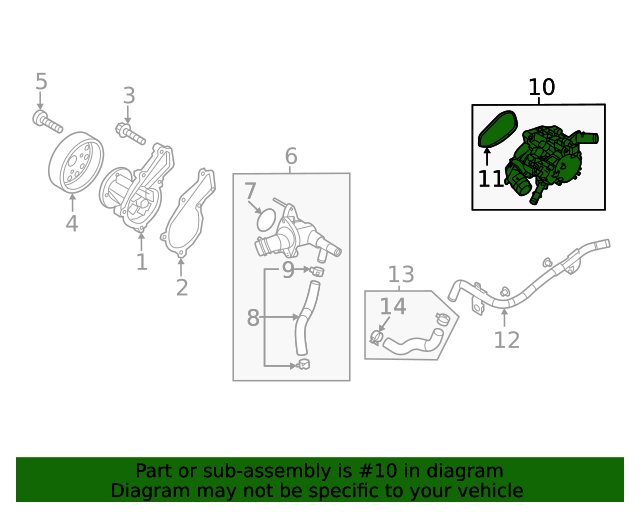 2021-2024 Hyundai Engine Coolant Thermostat 25600-2J100 ...