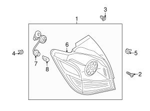 2001-2020 Mitsubishi Bulb MS820026 | Factory Mitsubishi Parts