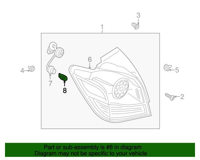 MS820026 - Bulb 2001-2024 Mitsubishi | Mitsubishi Direct Parts
