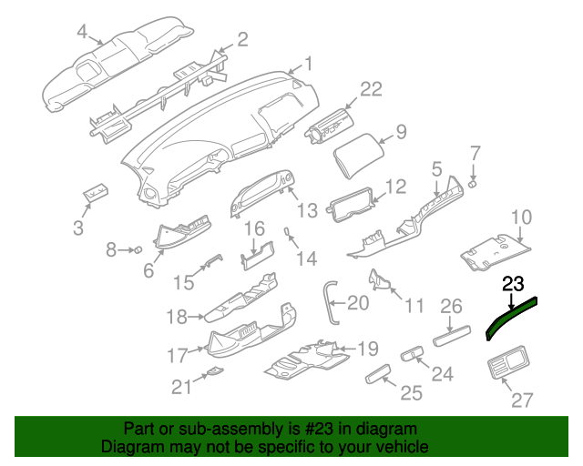 51458256242 - 1999-2003 BMW Trim Molding (51-45-8-256-242) | BMW of ...