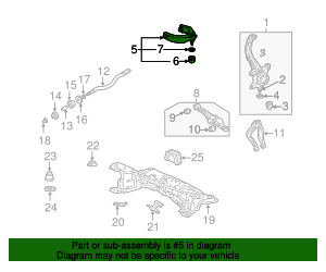 51450-S84-A01 - Upper Control Arm 1998-2002 Honda Accord | Honda Parts ...