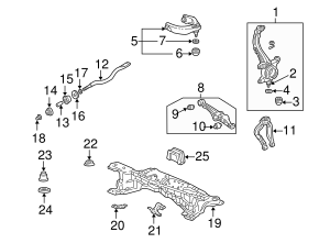 1998-2002 Honda Accord Rod, Front Radius 51362-S84-A01 | OEM Parts Online