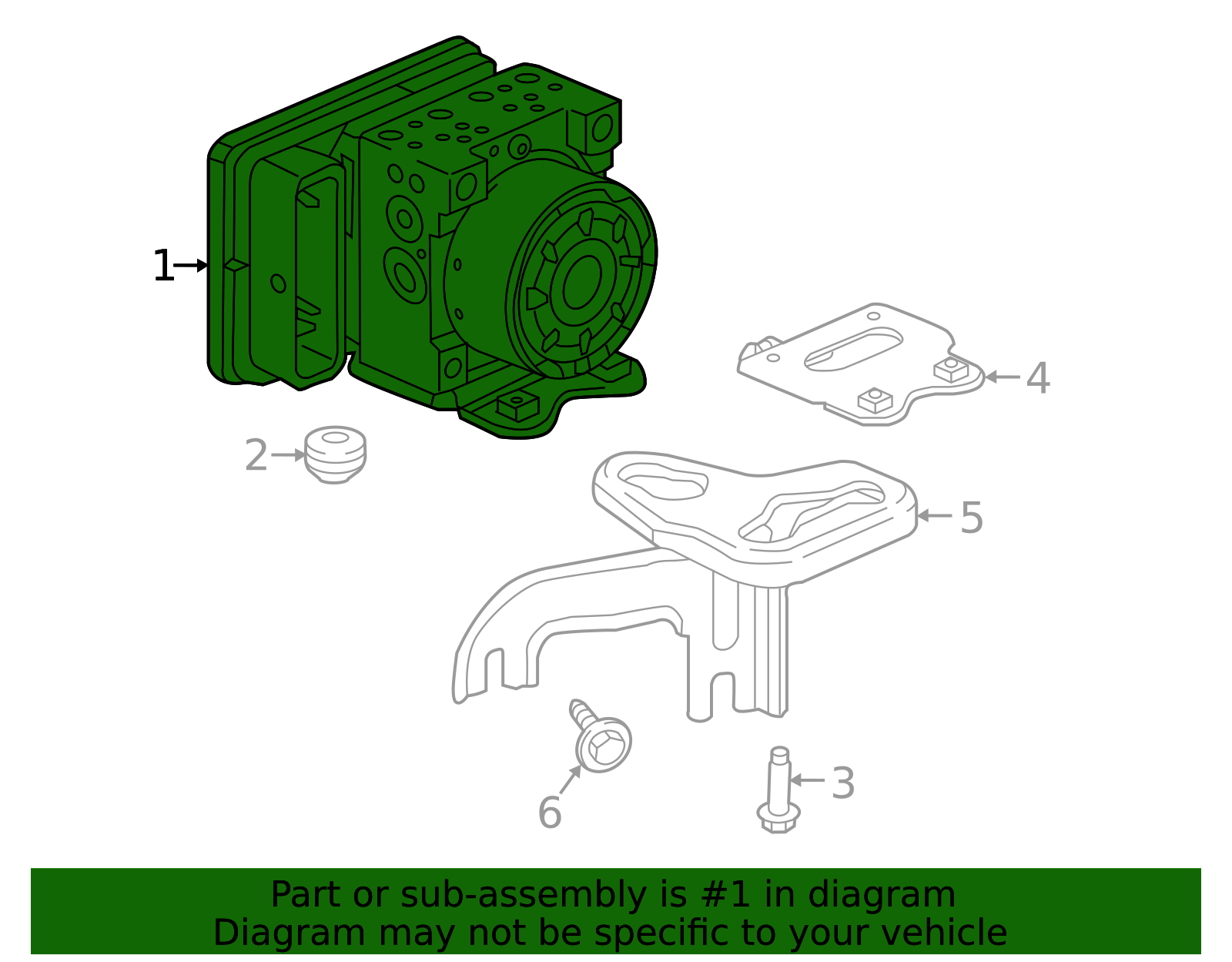 57100-TGG-A03 - 2018-2019 Honda Civic - Modulator Assembly Vsa ...