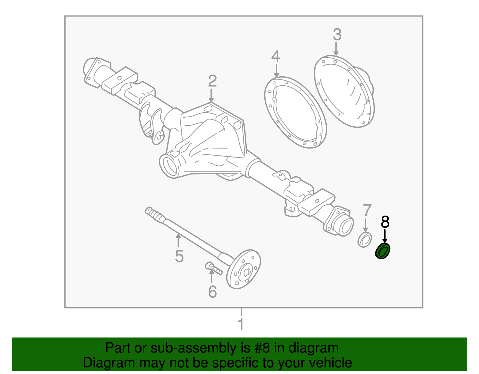 2002-2009 GM Seal Asm,Frt Drv Axle Inr Shf 19257296 | GM Parts Center