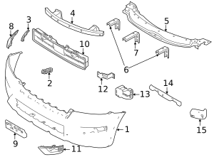 2021-2023 Nissan Armada Headlamp Bracket 62417-6JF0A | TascaParts.com