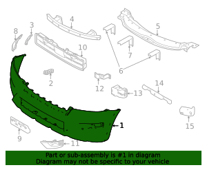 2021-2024 Nissan Armada Bumper Cover 62022-6JL0H | My Nissan Part