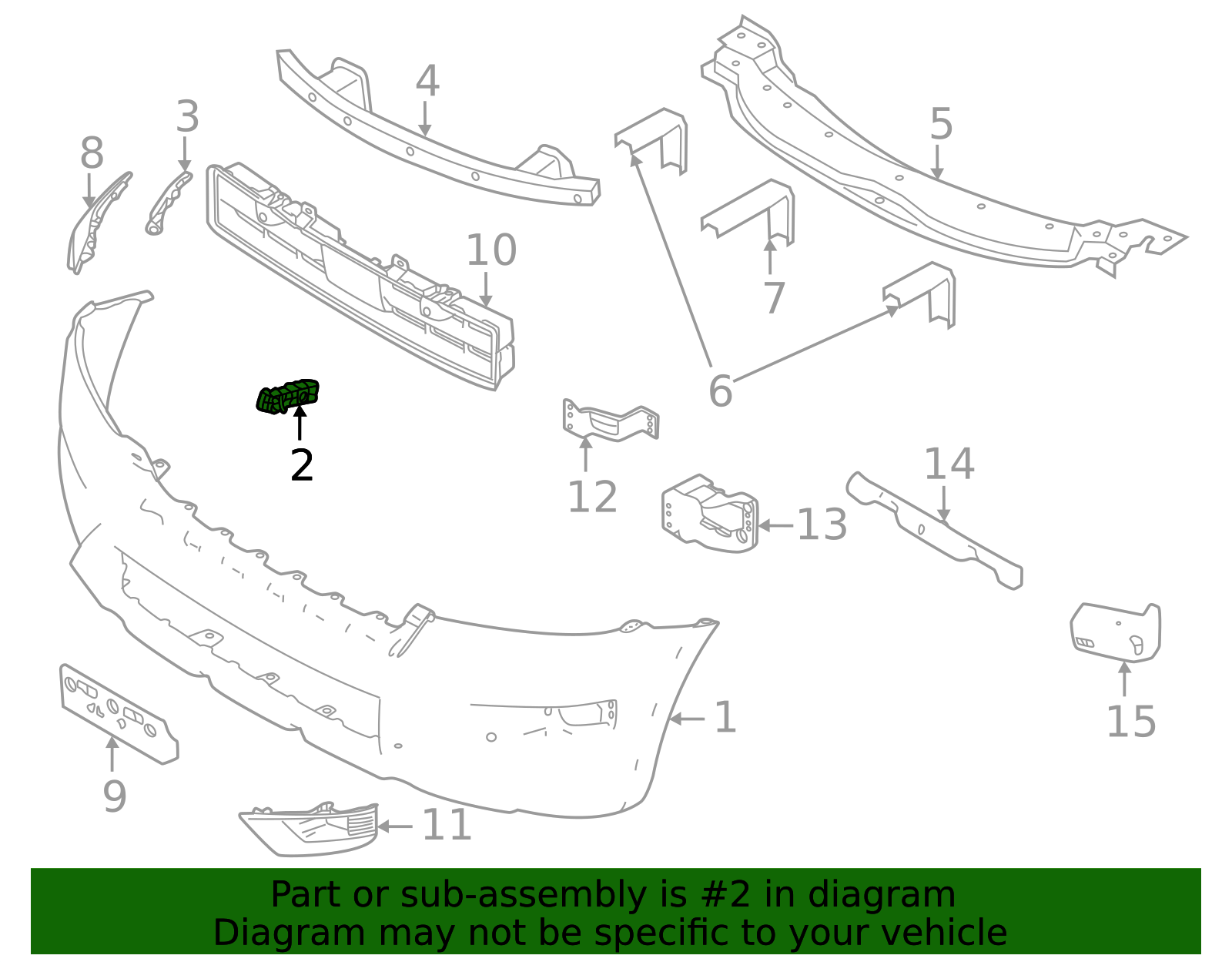 2021-2024 Nissan Armada Side Bracket 62221-6JF0A | QuirkParts