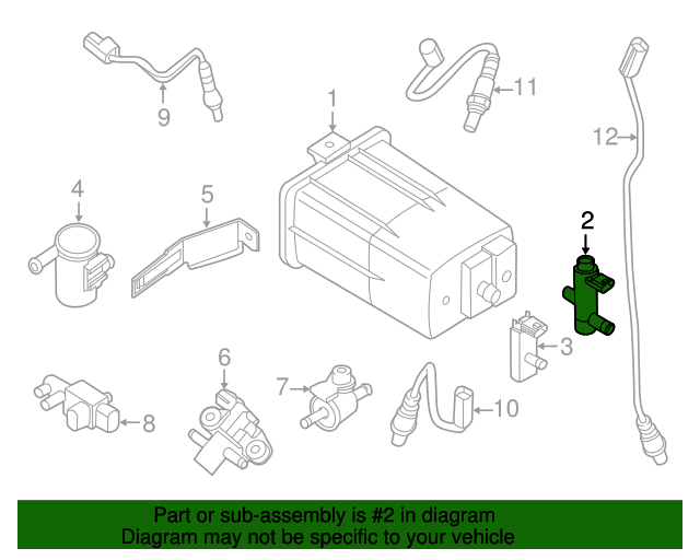 Valve Assembly Control 14935-JF02C | Nissan Parts Store