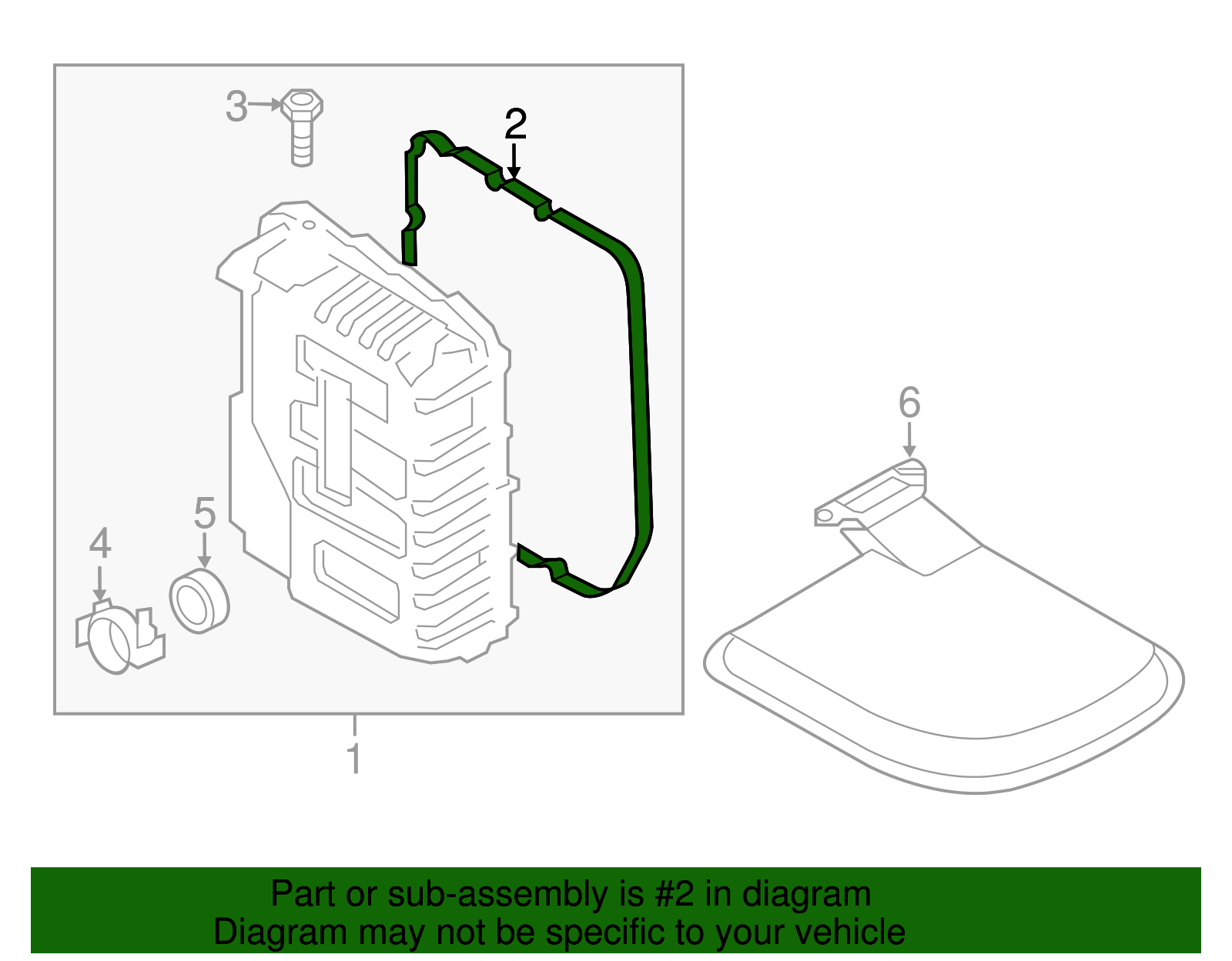 45283-3F800 - Transmission Oil Pan Gasket 2017-2022 Kia | Kia.Parts Store