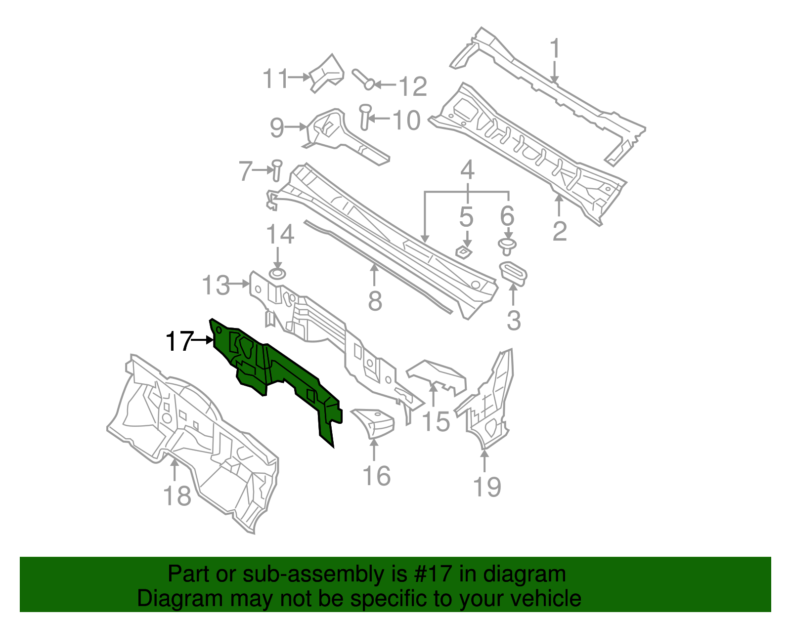 2005-2021 Nissan Front Insulator 67810-EA000 | My Nissan Part