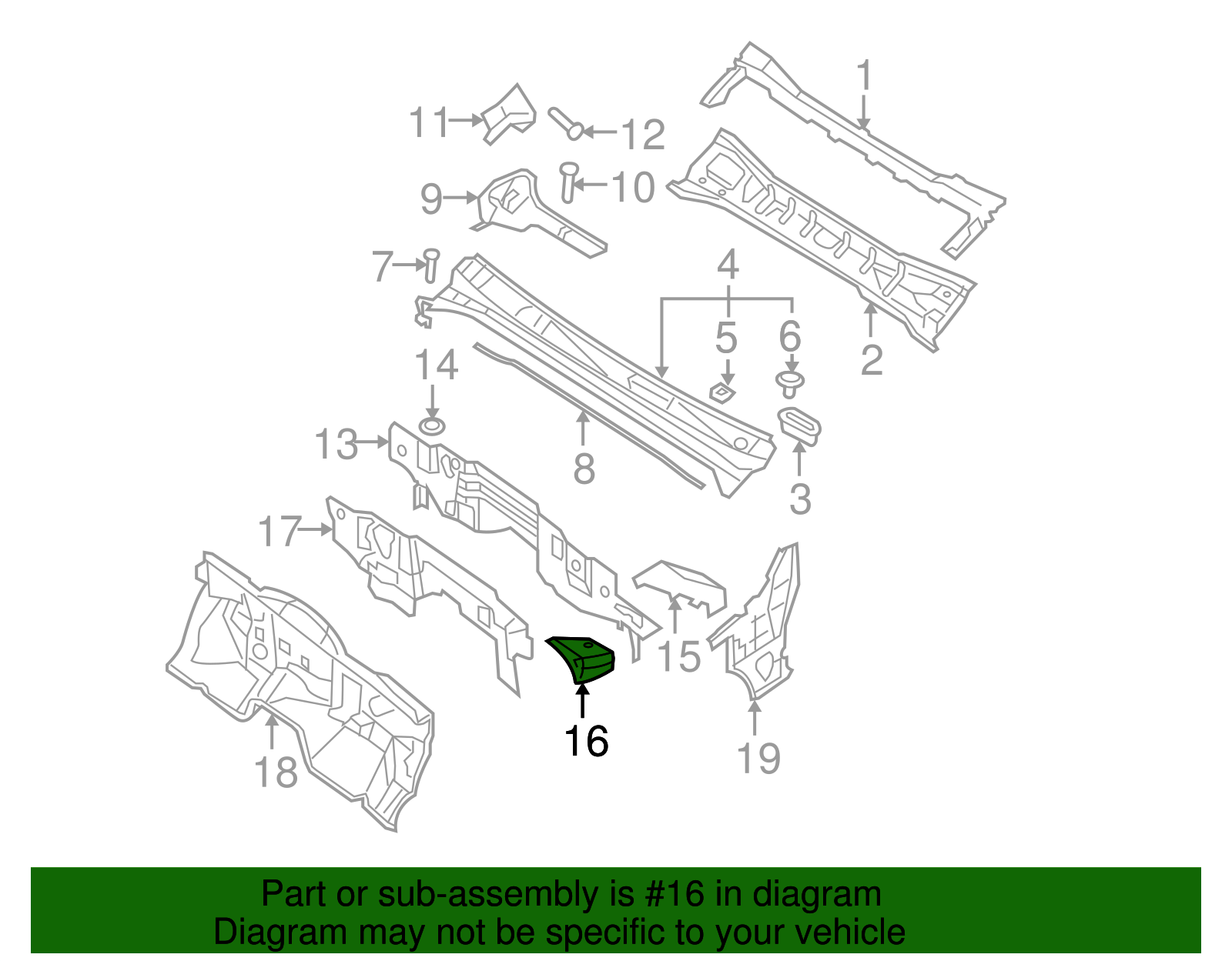 2005-2022 Nissan Frontier Lower Insulator 67355-EA400 | Sullivan ...
