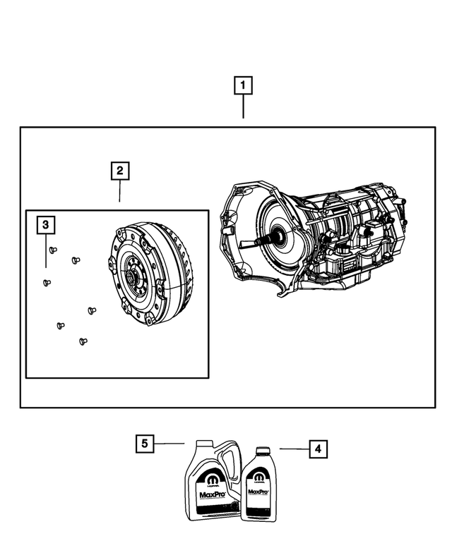2019-2024 Ram With Torque Converter Transmission Kit, Remanufactured ...